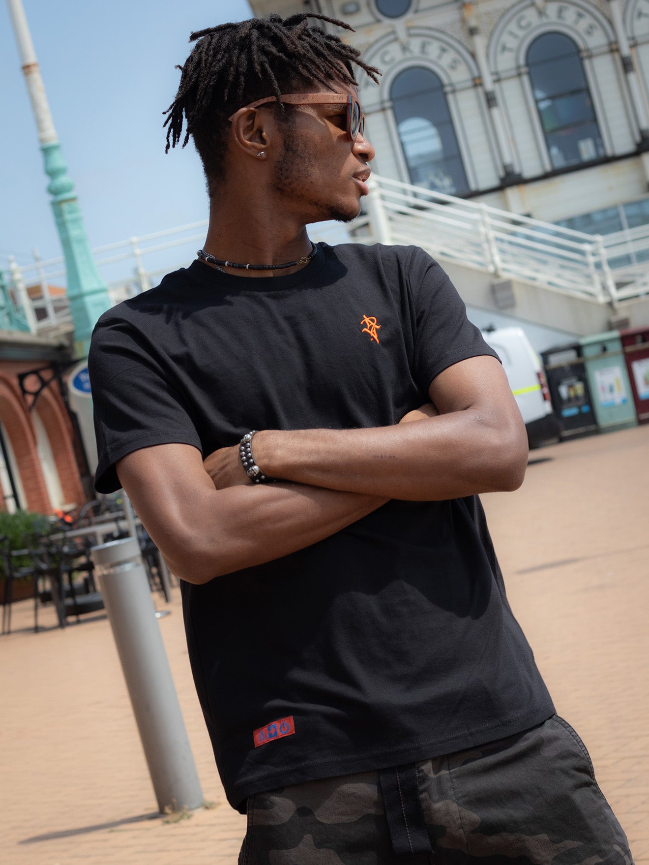 Artist Anon Brighton Artist Anon Embroidered Crest T-shirt